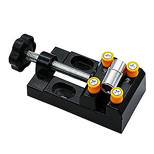 Yakamoz Universal Mini Drill Press Vise Clamp Table Bench Vice for Jewelry Walnut Nuclear Watch Repairing Clip On DIY Sculpture Craft Carving Bed Tool