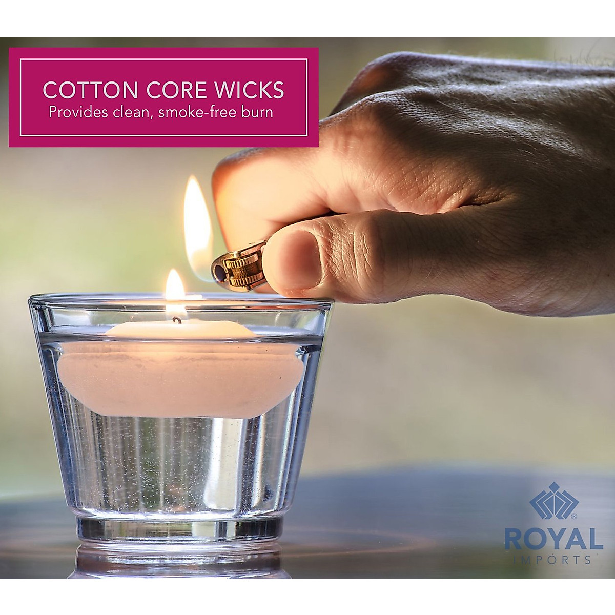 Royal Imports 10 Hour Floating Candles, 3” White Unscented Dripless Wax Discs, for Cylinder Vases, Centerpieces at Wedding, Party, Pool, Holiday (12 Set)