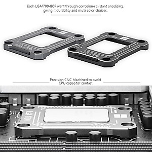 Thermalright LGA1700-BCF Gray 12/13 Generation Intel Anti-Bending Gastener,CPU Fixed Fastener, Intel CPU Protection Bracket, for Intel LGA1700 Slot(LGA1700 BCF Gray)