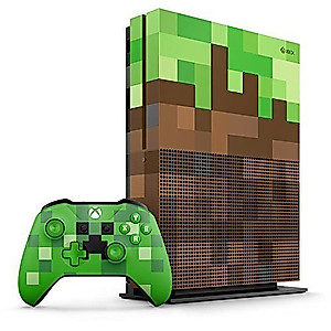 Xbox One S Minecraft Bundle 1TB Limited Edition Console - PEGI version for use in U.S. (Discontinued)