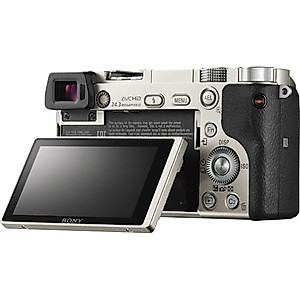 Sony Alpha a6000 24.3MP Digital Camera with 16-50mm Power Zoom and 55-210mm Lenses (Silver)