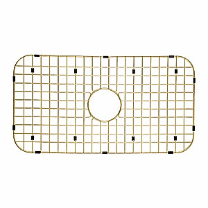 Starstar Sinks Protector Matte Gold 304 Stainless Steel Kitchen Sink Bottom Grid, Rack (26 L x 14-3/8 W)