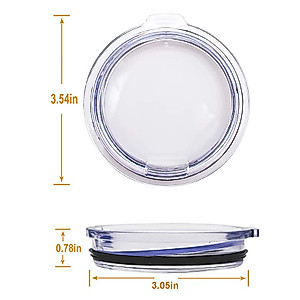 20oz Tumbler Replacement Lids Spill-proof Splash Resistant Lid Cup Tumbler Lid Replacement Lids Covers for YETI Rambler,Old Style Rtic and More Travel Mugs-6 Pack