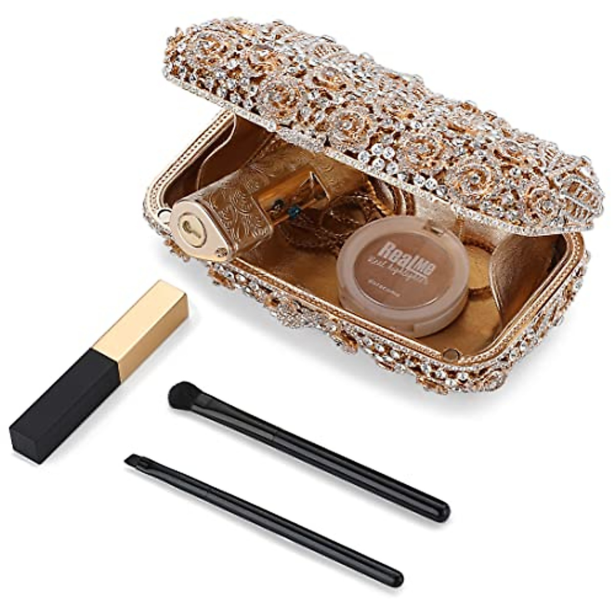 MOSSMON Crystal Clutch Women Luxury Rhinestone Evening Bag