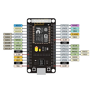 Stemedu 2PCS 2.4G WiFi 4MB Serial Module ESP8266 NodeMCU CP2102 Devkit ESP-12E Development Board - Open Source IoT Module for Ar duino