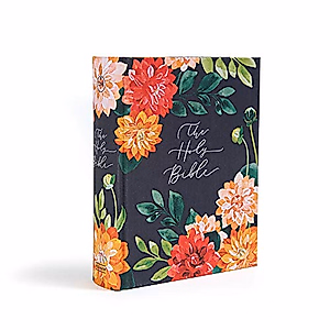 CSB Notetaking Bible, Hosanna Revival Edition, Dahlias Cloth Over Board, Black Letter, Single-Column, Journaling Space, Reading Plan, Easy-to-Read Bible Serif Type