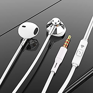 YENIE Wired Earbuds 4Pack in-Ear Headphones,with Heavy Bass Microphone,High Definition Quality Earphones for Android, iPhone, iPad, Laptops, MP3 and Most 3.5mm Interface.