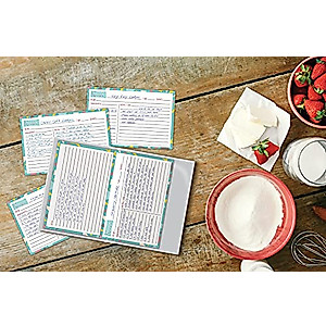 24 Pocket Mini Recipe Card Books with 100 4 x 6 Recipe Cards, 4 Pack with 4 Assorted Designs (25 Cards per Design), by Better Kitchen Products, 4 Recipe Book Sleeves + 100 Recipe Cards
