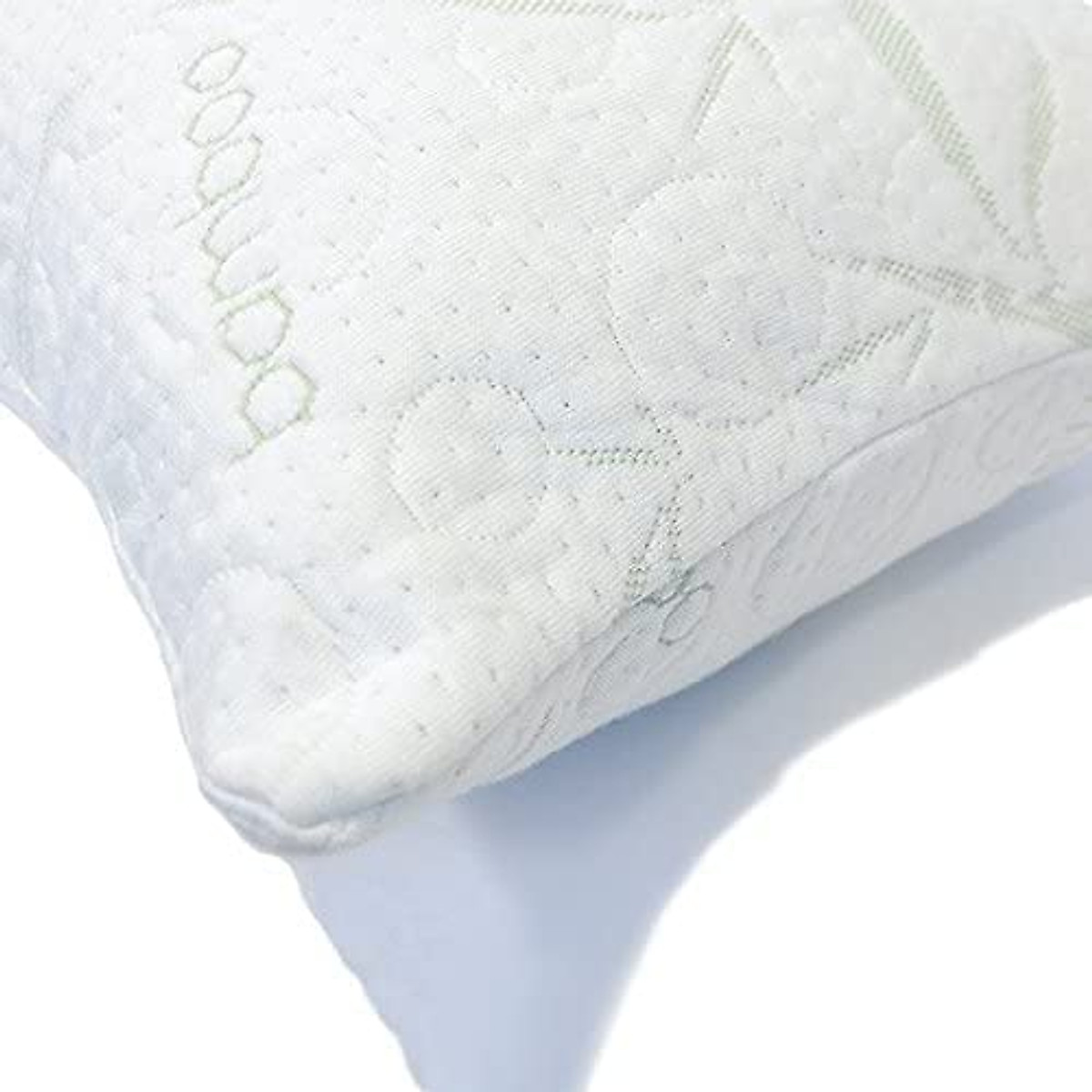 Memory Foam Travel Pillow - Camping Pillow - Cooling Rayon Made from Bamboo and Polyester Cover - Machine Washable - Great for Airplanes and Cars