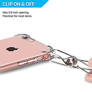 20 Pack Laundry Hooks Clothes Pins Hanging Clips Metal Baby Delicate Item Hanger Rack Office Home Travel Portable