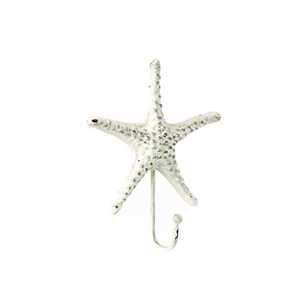 Giftcraft Set of 3 Starfish Shaped Decorative Hooks, Rack for Towels, Jackets, Hats, Metal Coat Hooks Made with Heavy Duty Cast Iron, Wall Mounted Coat Hanger, Unique Ocean Themed Home Decor