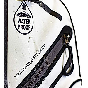 Club Champ Waterproof Stand Golf Bag, White/Black (JR989)