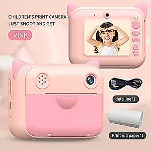 Kids Camera, Digital Camera for Kids Boys and Girls - 24MP Children's Camera with LCD Screen, Full HD 1080p Rechargeable Electronic Mini Camera for Students, Teens, Kids