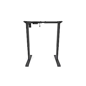 HON Basyx Commercial-Grade Single Motor Electric Height Adjustable, Standing Desk Base, 28" to 47" High, Black
