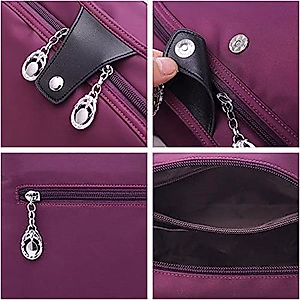 Large-Capacity Waterproof and Anti-Theft Fashion Handbag, Multipurpose Travel Adjustable Crossbody Shoulder Backpack (Black)