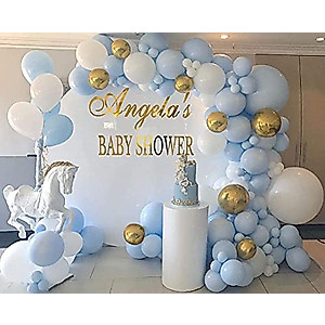 105PCS Macaron Pastel Blue Balloon Arch Kit Birthday Party Decoration Kids Boy Baby Shower Wedding Ballon Garland Accessories