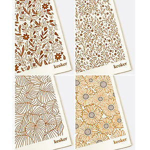 KEOKER Floral Silk Screen Stencils for Polymer Clay, 10 PCS Silk Screen for Jewelry Clay Earrings Decoration, Each 5.5" X 3.5" (10PC)