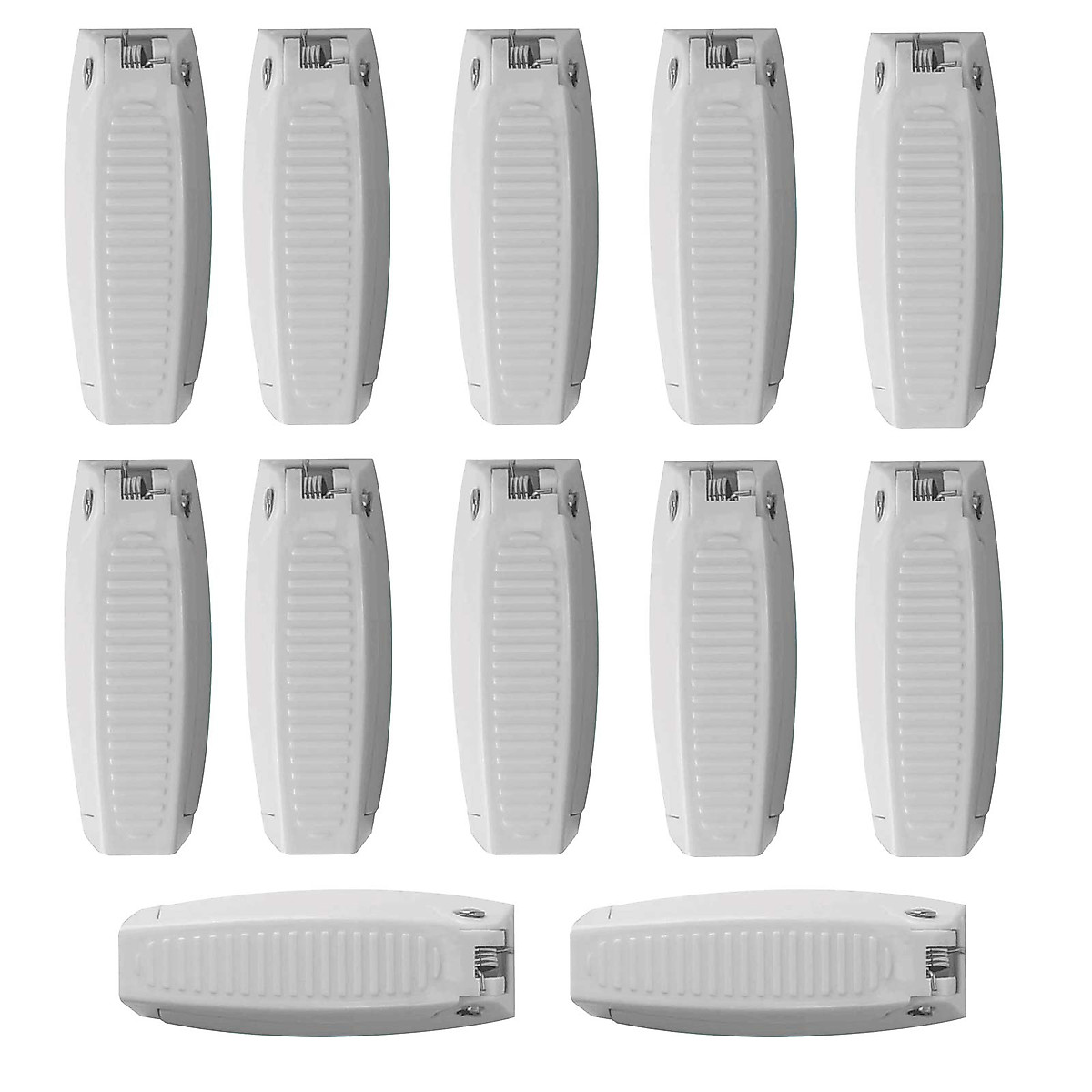 OPL5 12 Pcs Baggage Door Catch White, RV Door Holder, Compartment Catch Holders for RV Camper Trailer Motorhome Storage Latch Hook Holders (12 PCS)