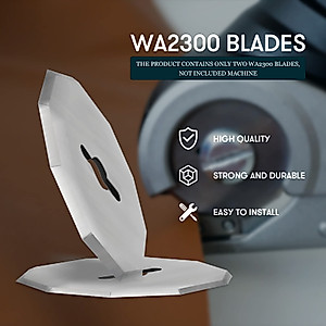 Replacement Rotary Blades Compatible with WORX WX082L 4V ZipSnip Cordless Electric Scissors, WA2300 Replacement Blades Fits RC2600K,RC2601, RC2602, WX080L, WX081L (2 Pcs)