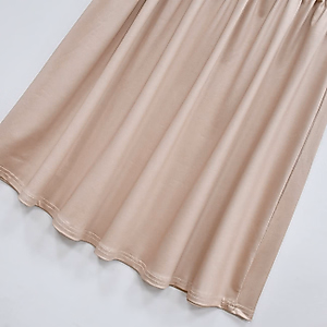 Yameidie Kids Girls Big Bow School Uniform Dress Halloween Horror Doll Cosplay Costume Two-piece Dress (Khaki, Kid 140 (Height :51-55 Inch))