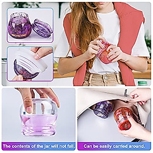 LET'S RESIN Jar Resin Molds Silicone, Pudding Jar Resin Molds with Lid, Epoxy Molds Silicone for Storage Bottle,Candle Holder,Candy Container, Epoxy Resin Casting Craft,Flower Pot, Gifts