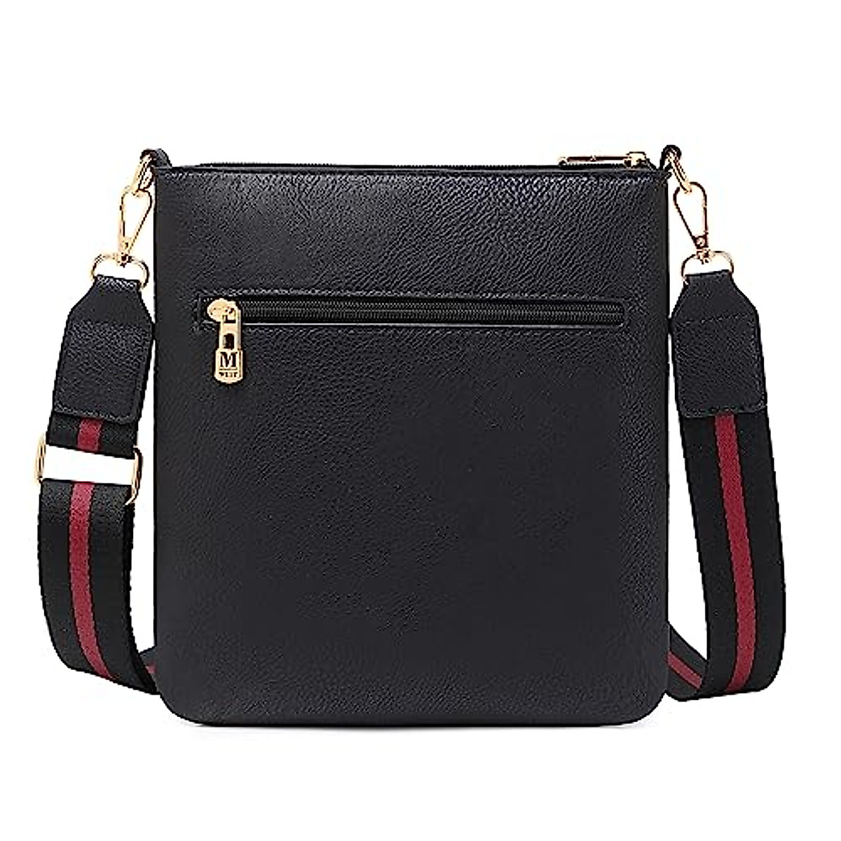 Montana West Crossbody Bag with Wide Guitar Strap Small Cross Body Bag Purses Shoulder Handbag for Women MWC-042ABK