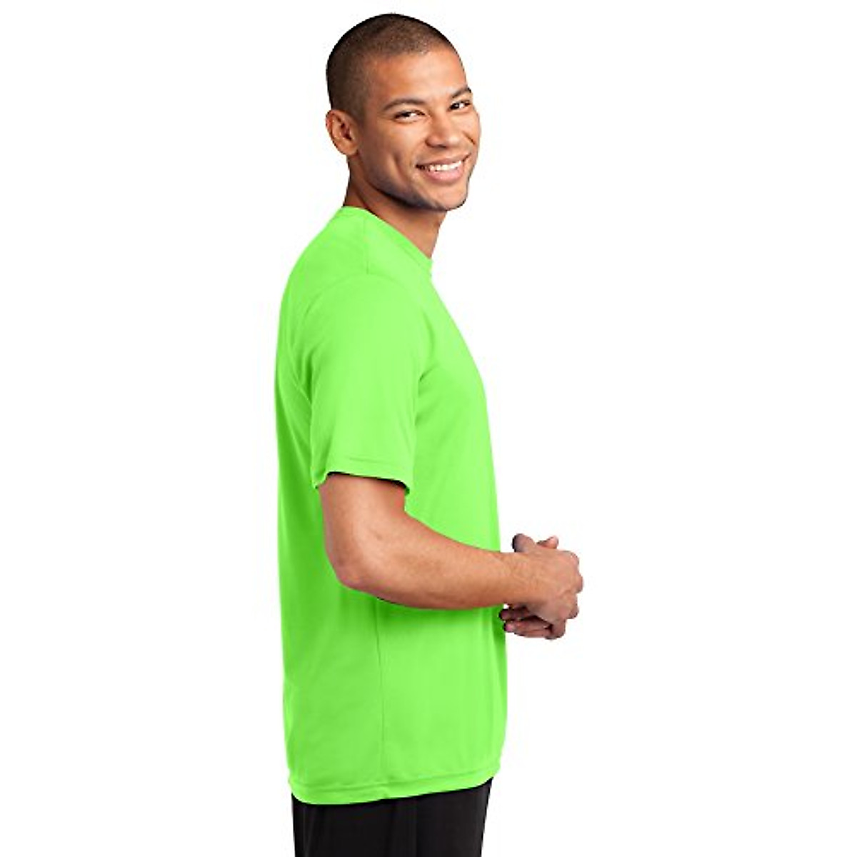 Port & Company Performance Tee. PC380 Neon Green