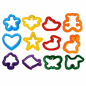 Play Dough Tools Kit Playdough Toys with Animal Molds Rolling Pins Tool Set for Kids Creative Dough Cutting Accessories, 25pcs