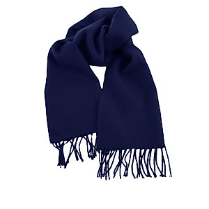 12 Pack Fleece Winter Scarves, Warm Winter Multi-color Bulk Wholesale, Unisex Men Women (Assorted)