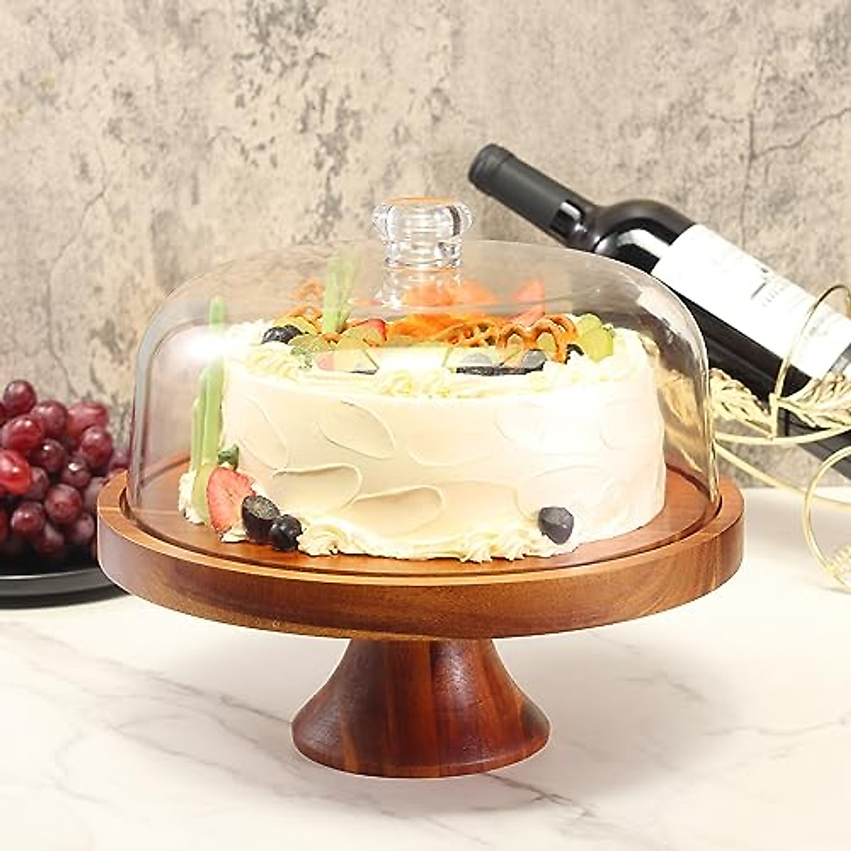 CherHome Square Cake Stand (Wood)