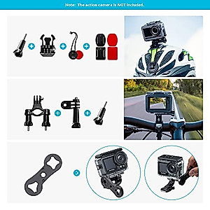 AKASO 60 in 1 Action Camera Accessories Kit Compatible with EK7000/EK7000 Pro/Brave 4/Brave 4 pro/Brave 7 LE/Brave 7/Brave 8/V50X/V50 Pro/V50 Elite/GoPro Hero 11 10 9 8 7/ DJI/Apexcam Action Cameras
