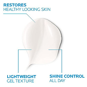 La Roche-Posay Toleriane Double Repair Matte Face Moisturizer, Daily Gel Moisturizer For Oily Skin Control with Niacinamide, Oil-Free, Non-Comedogenic, Moisturizing for Sensitive Skin