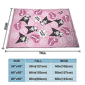 Ultra-Soft Micro Fleece Blanket Plush Lightweight Throw Blankets for All Seasons Living Room Bed 50"X40"