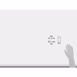 Leviton ODS0D-IDW Dual-Relay, Decora Passive Infrared Wall Switch Occupancy Sensor, 180 Degree, 2100 sq. ft. Coverage, White