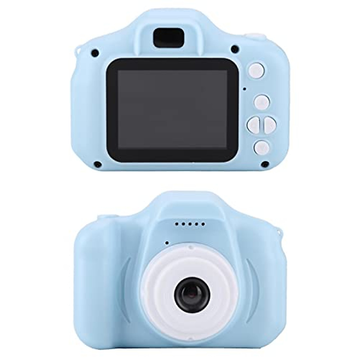 Mxzzand Kid Video Camera Mini Portable 2.0 inch IPS Color Screen Children's Digital Camera Gifts HD 1080P Camera (Blue)