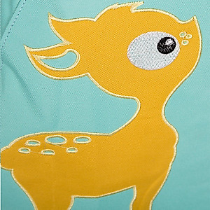 Livebest Kids Self-Rebound Sponge Sofa Bean Bag Chair Seat with Animals Pattern Indoor Furniture for Boys and Girls,Bright Color