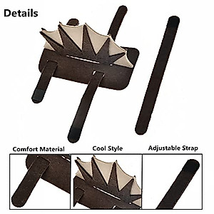 HAICHEN TEC Bearded Dragon Dinosaur Costume Handmade Outfit Felt Apparel Harness for Crested Gecko Chameleon Iguana Reptile