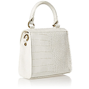 The Drop Women's Diana Top Handle Crossbody Bag, White, One Size