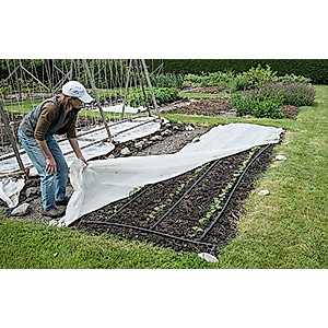 growbiggerplants Agribon AG-30 Floating Row Crop Cover/Frost Blanket/Frost Cloth/Garden Fabric Plant Cover - Ebook Included (83" X50')