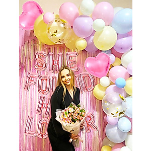LaVenty She Found Her Lover Banner Balloon Taylor Bachelorette Party Decorations Rainbow Lover Bachelorette Party Decorations Bridal Shower Decorations