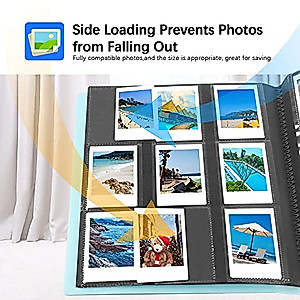 432 Pockets Photo Album for Fujifilm Instax Mini Camera, Polaroid Camera, for Fujifilm Instax Mini 11 12 9 40 Evo Liplay 8 7+ Instant Camera, Photo Album for Polaroid Kodak HP Zink 2x3" Photo (Blue)