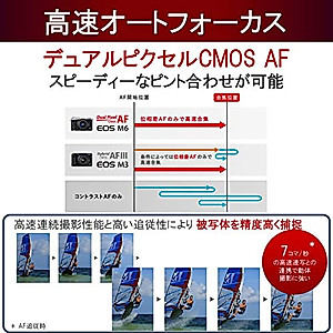 Canon mirrorless Single-Lens Camera EOS M6 Lens kit (Black) EF-M15-45mm F3.5-6.3 is STM- International Version (No Warranty)