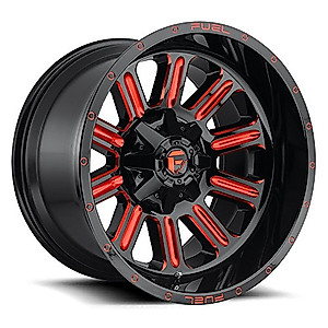 FUEL Hardline NLQ-Gloss MIL RED Wheel with Painted (22 x 10. inches /5 x 139 mm, -44 mm Offset)