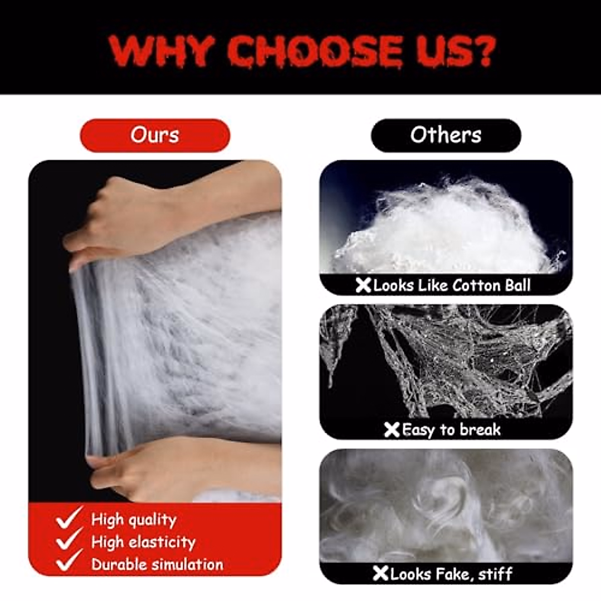 GKGG 900 sqft Halloween Spider Webs Decorations with 30 Extra Fake Spiders, Super Practical Spider Web for Halloween Decor Outdoor and Indoor