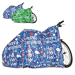 Bike Gift Bag 2 Pack - Giant Christmas Gift Bags for Huge Gifts - 72”x60” Bicycle Oversized Jumbo Extra Large Xmas Present Gift Bags Plastic Wrapping Sack - Heavy Duty Pack with Tags & String Ties