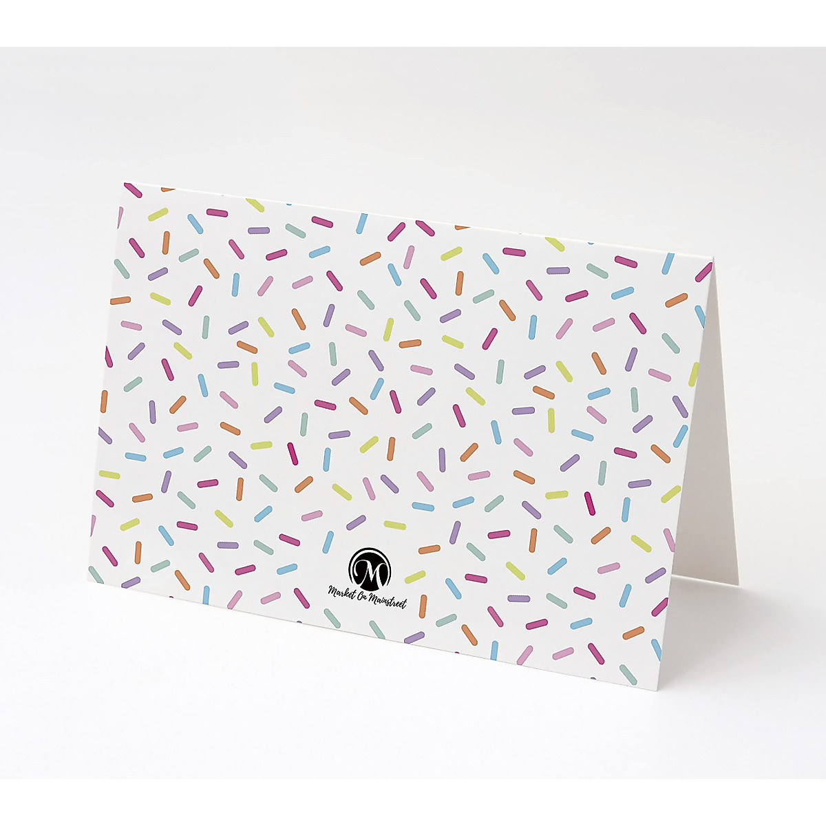 M Market On Mainstreet Sprinkle Thank You Cards for Baby Sprinkles/Baby Showers, Includes White Envelopes, 25 count