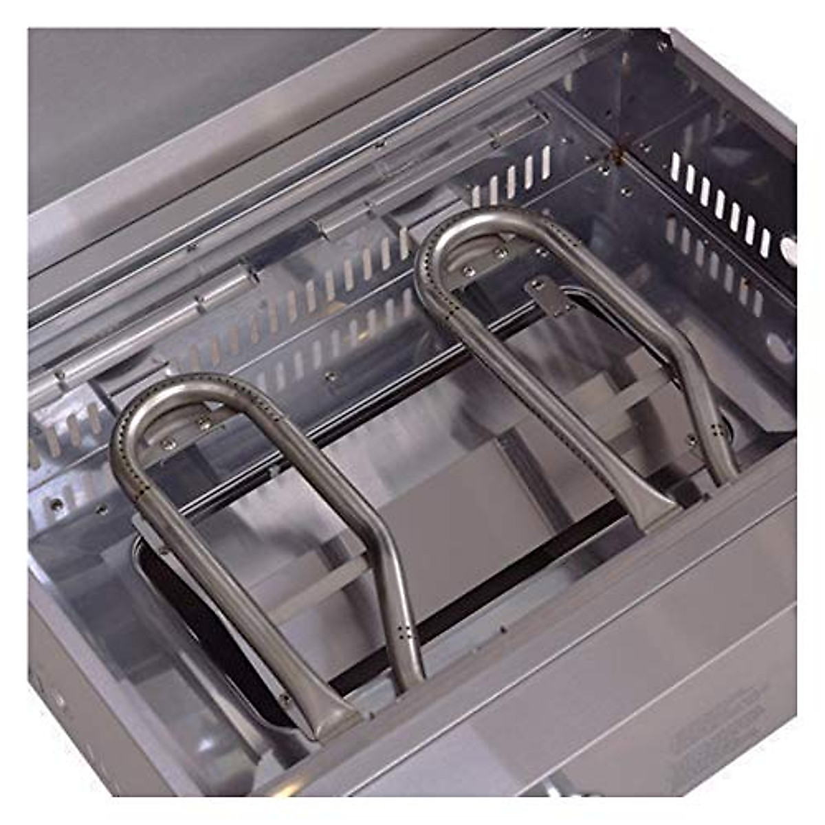 Thaweesuk Shop 2 Burner Portable Stainless Steel BBQ Table Top Propane Gas Grill Outdoor Camp 22” x 18” x 15”