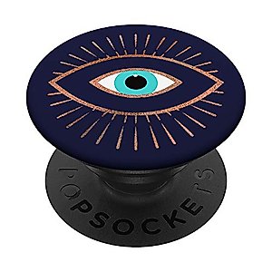 Rose Evil Eye Navy Blue PopSockets Swappable PopGrip
