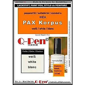 Q-Pen Original Touch-up Paint Pen for Ikea Pax Body/Frame White