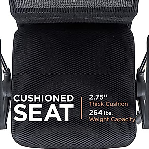 Comfty Executive Leather & Mesh Office Chair, Black